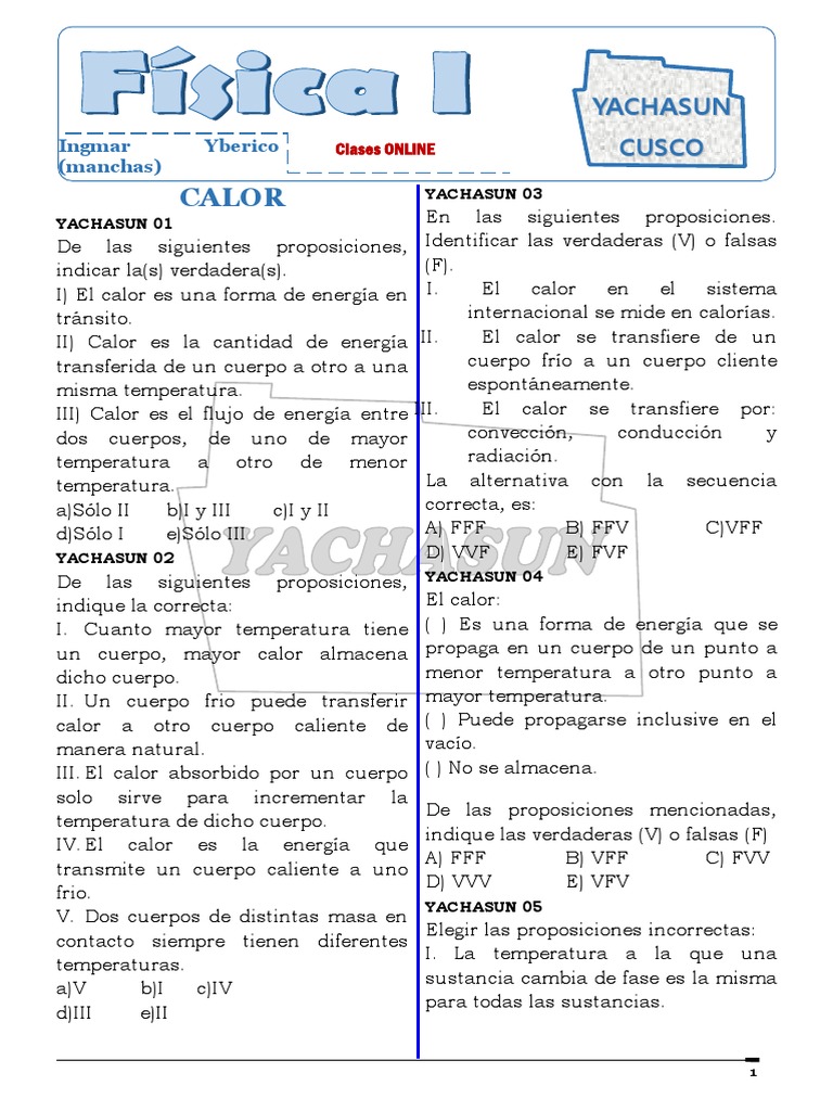 Calor Ii Ejercicios | PDF | Calor | Agua