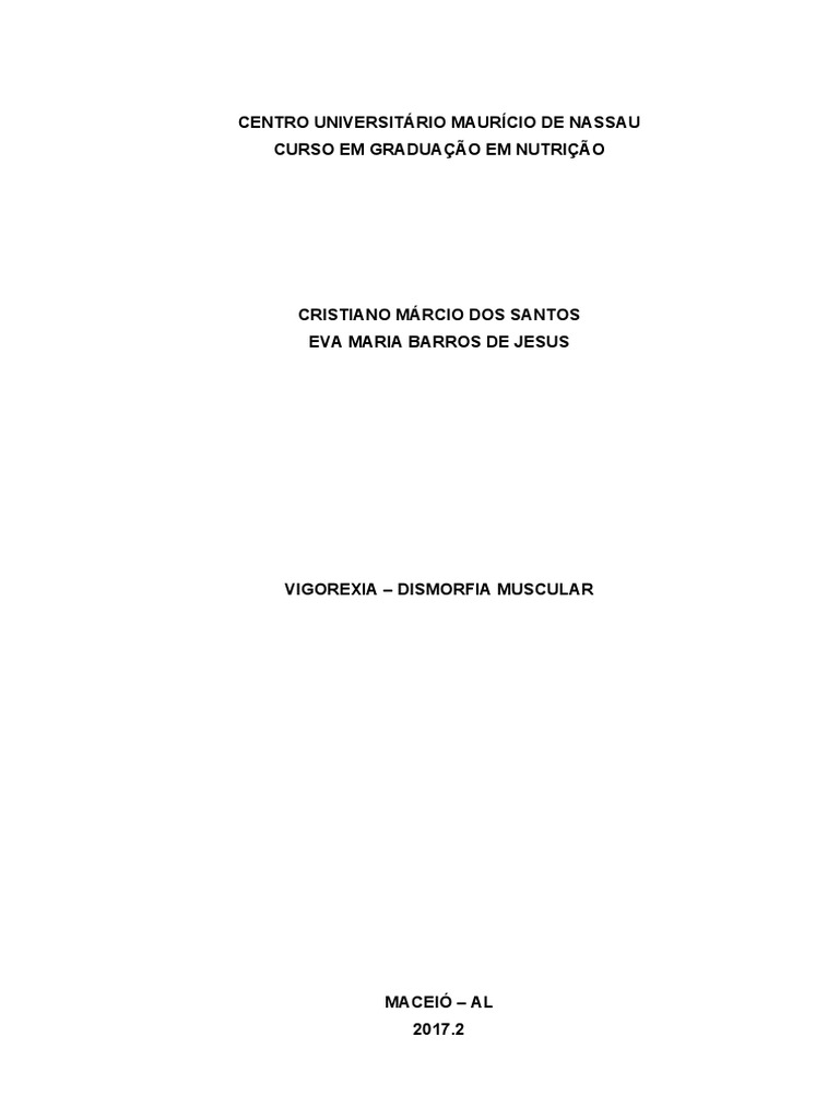 Capa Do TCC | PDF | Doenças e distúrbios | Medicina Clínica