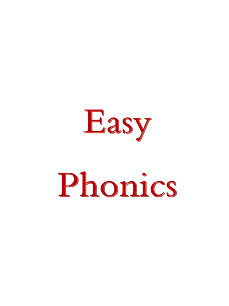 Easy Phonics | PDF