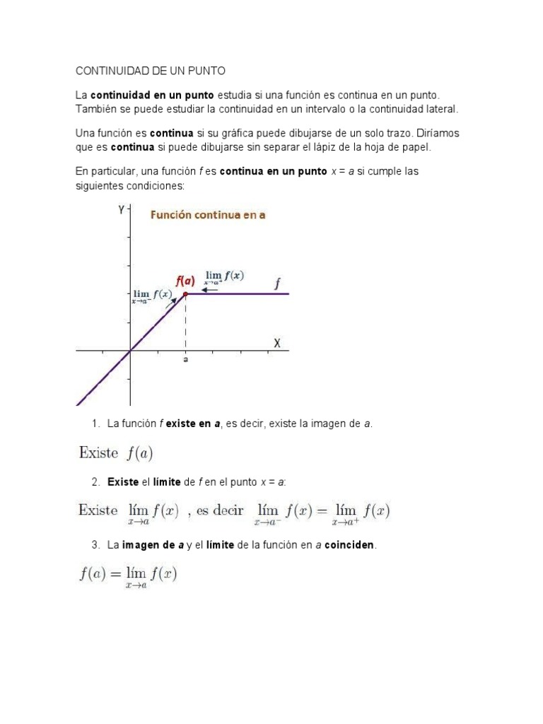 Continuidad de Un Punto | PDF