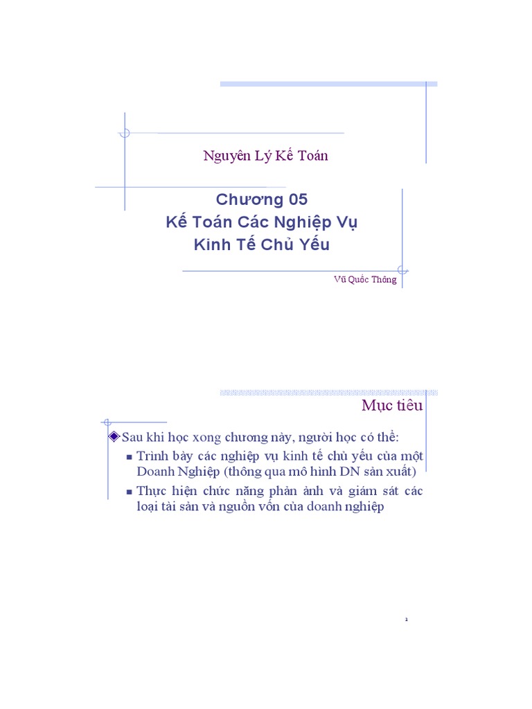 NLKT Ch05 ThongVu V2.0 | PDF