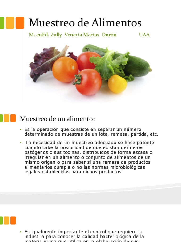 Muestreo de Alimentos | Descargar gratis PDF | Alimentos | Muestreo (Estadísticas)
