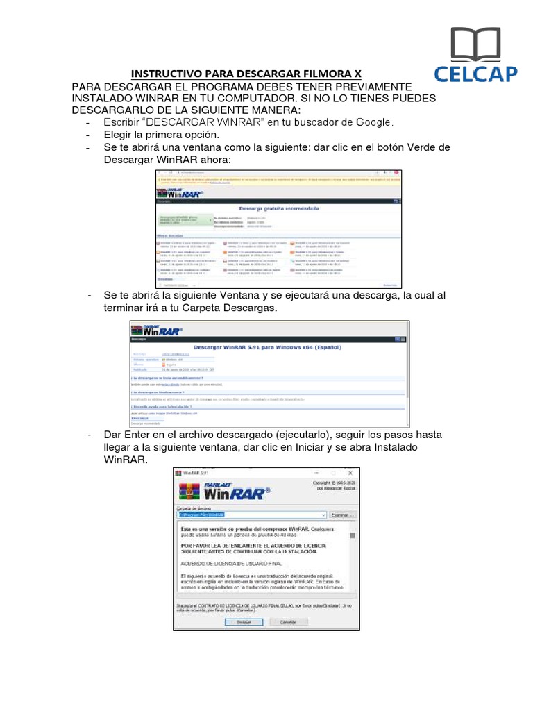 Instructivo Filmora - Celcap | PDF