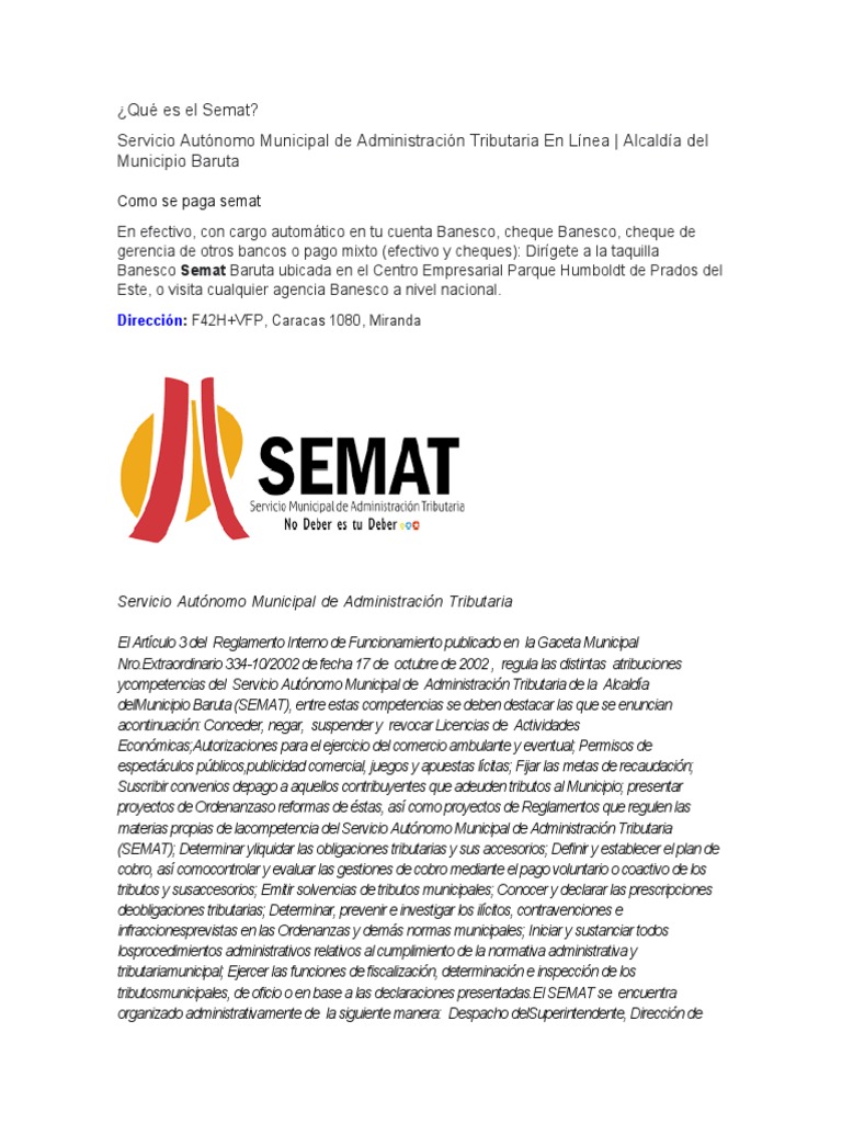 Qué Es El Semat | PDF | Economias | Gobierno