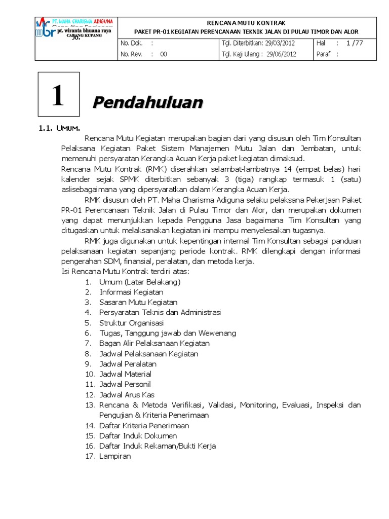 RMK SMM Jalan Jembatan 2011 Rev Perencanaan Edit | PDF | Komputer | Teknologi & Rekayasa