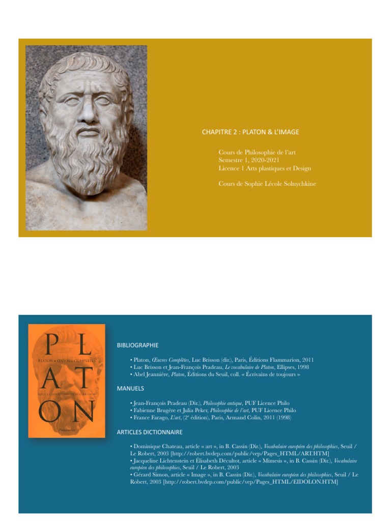 Platon et l'Image dans l'Art | PDF | Platon | Socrate