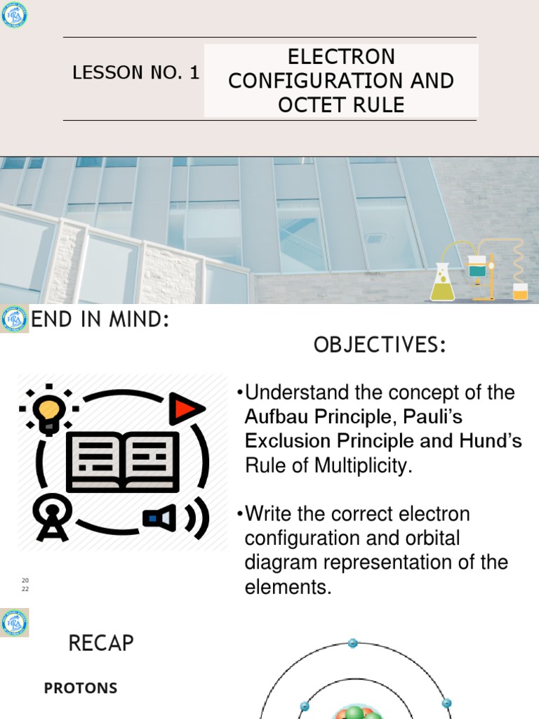 Lesson 1 Electron Configuration and Octet Rule | PDF | Electron ...