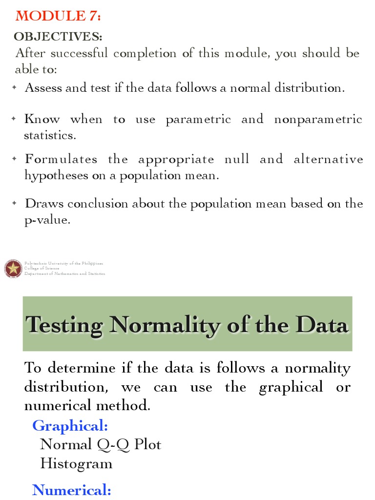 Lecture Part 7 - Biostat | PDF | Statistics | Normal Distribution