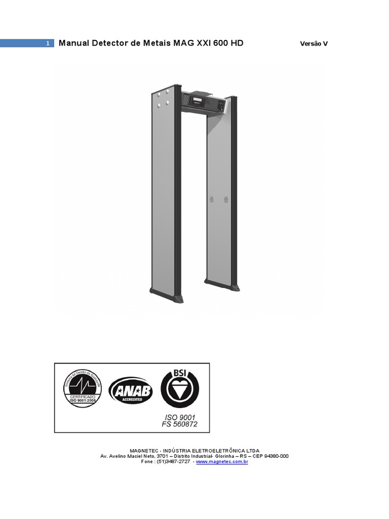 9248 - Manual 600 Com Conectores RJ | PDF | Detector de metal | Teclado ...