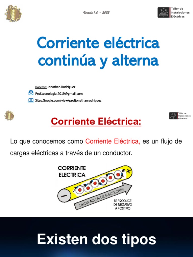 Clase 4 - Corriente Continua y Alterna | PDF | Corriente eléctrica ...