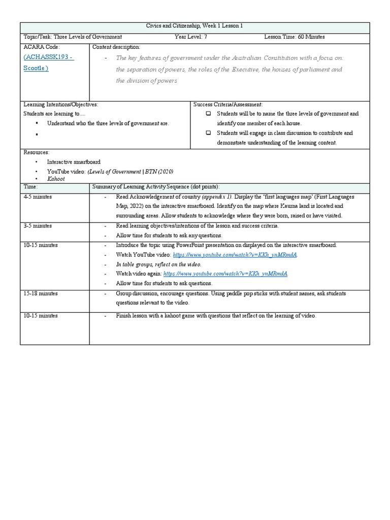 Lesson Plan 3 | PDF | Behavior Modification | Communication