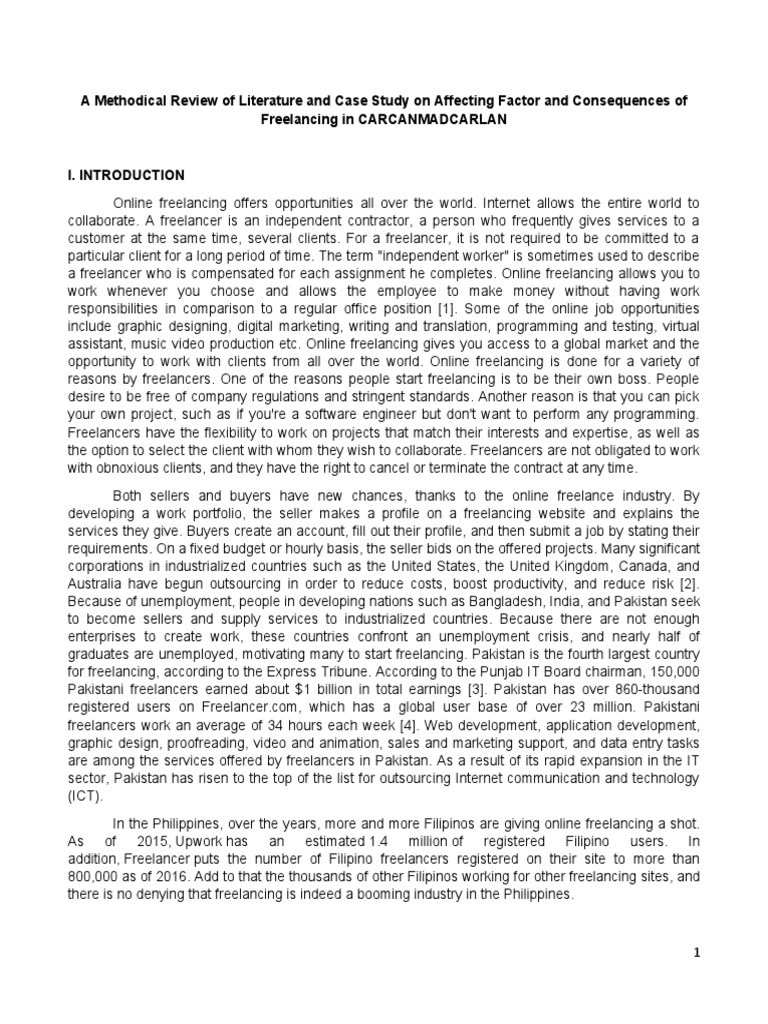 A Methodical Review of Literature and Case Study On Affecting Factor and Consequences of ...