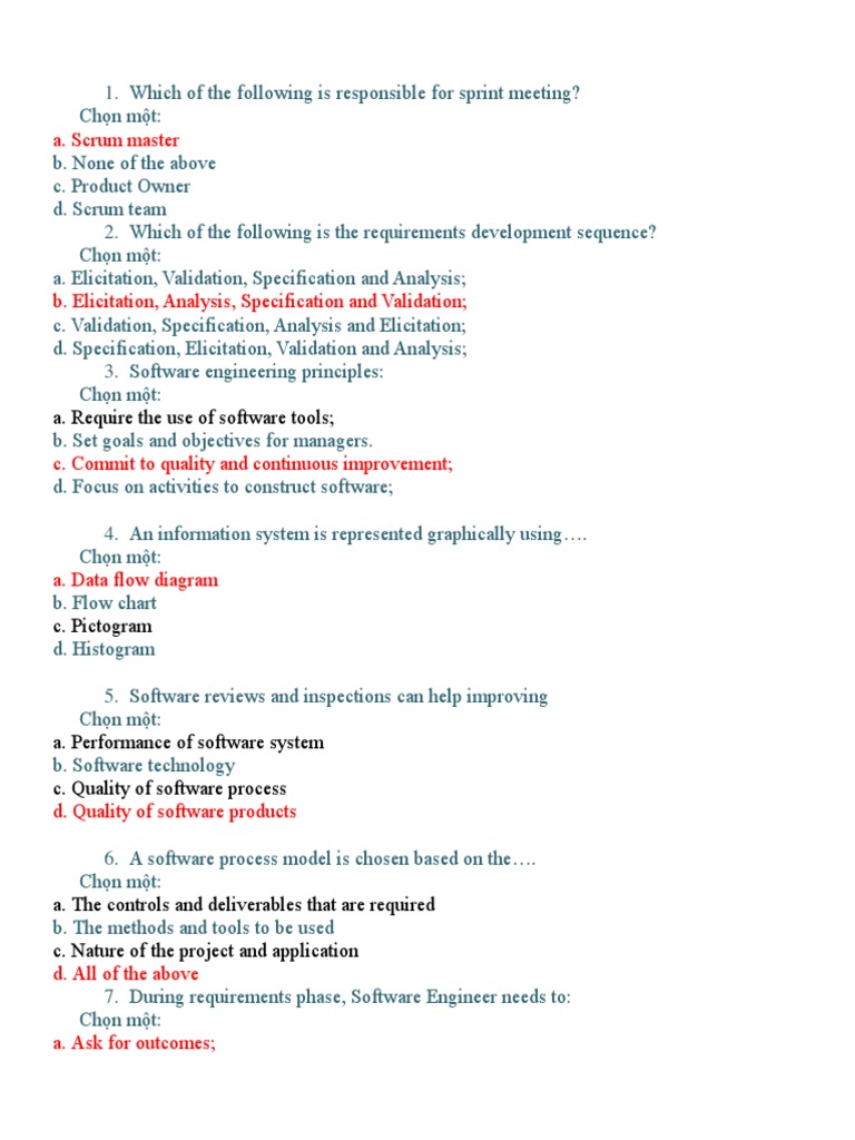 Cuối kì công nghệ phần mềm | PDF | Software Development Process | Agile ...