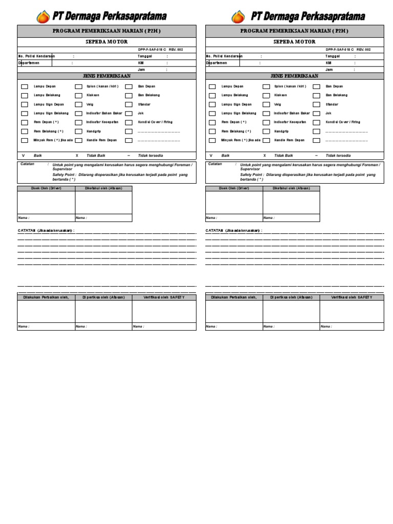 Program P2H Motor | PDF
