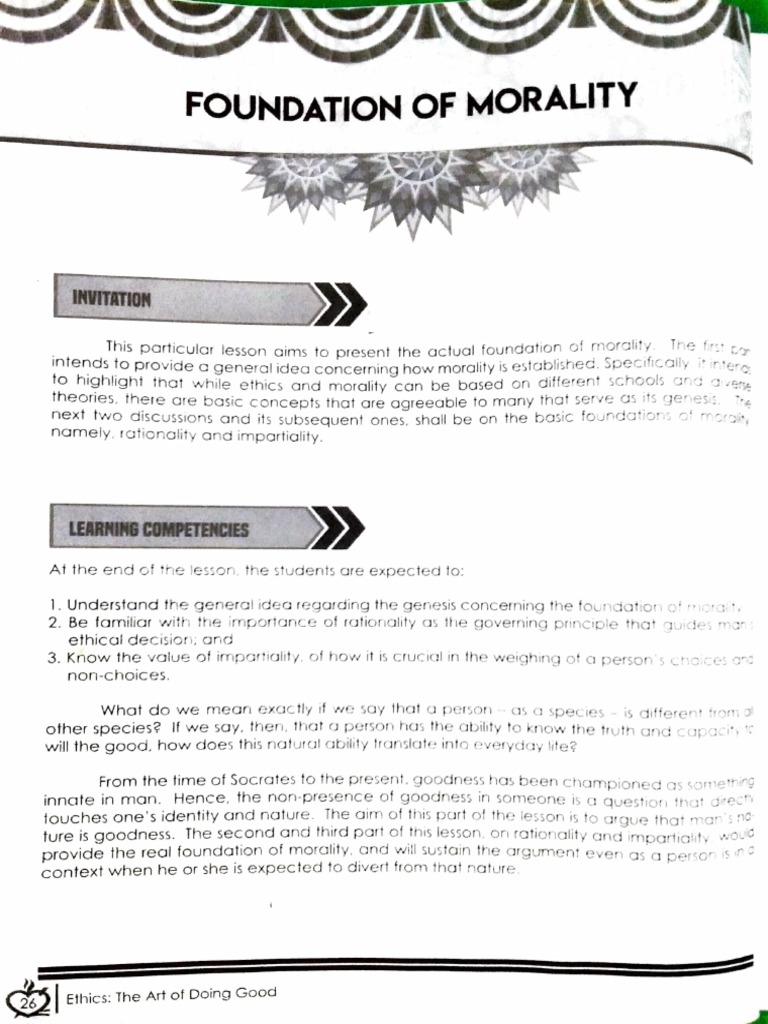 Foundation of Morality | PDF | Rationality | Reason