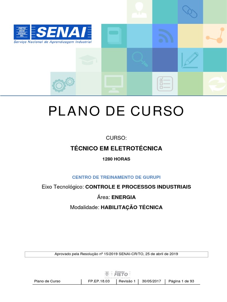 Curso Técnico Em Eletrotécnica 1280h Pdf Engenharia Elétrica