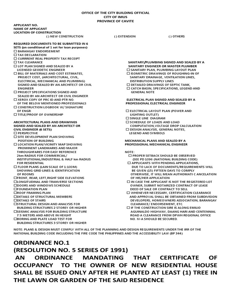 Requirements New Construction | PDF