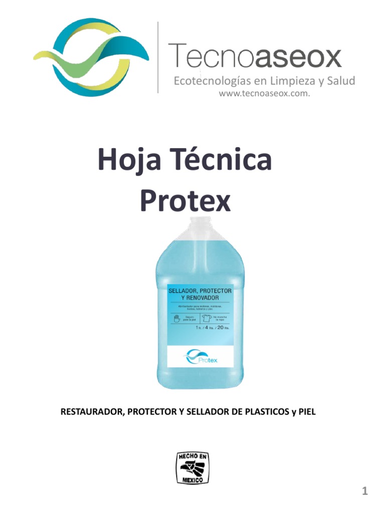 Ficha Técnica PROTEX General | PDF | El plastico | Sustancias químicas