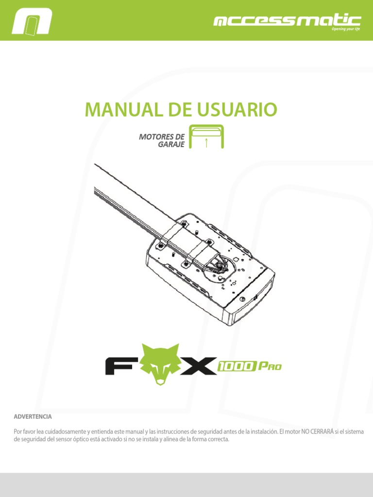 Fox1000 Pro Manual de Usuario Esp Ing | PDF | Tornillo | Residuos