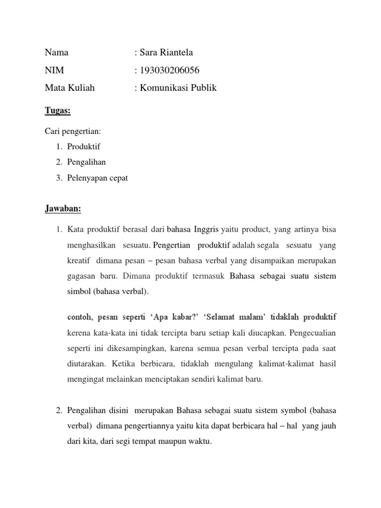 KomPub Sara Riantela 193030206056 | PDF