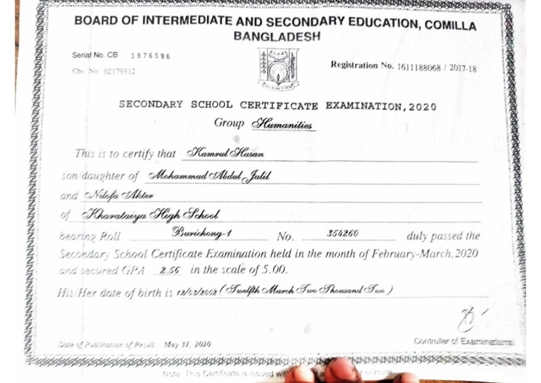 Image To PDF SSC Certificate | PDF