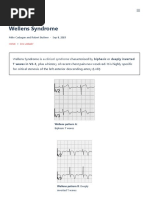 Wellens Syndrome ECG Patterns Explained | PDF | Electrocardiography ...