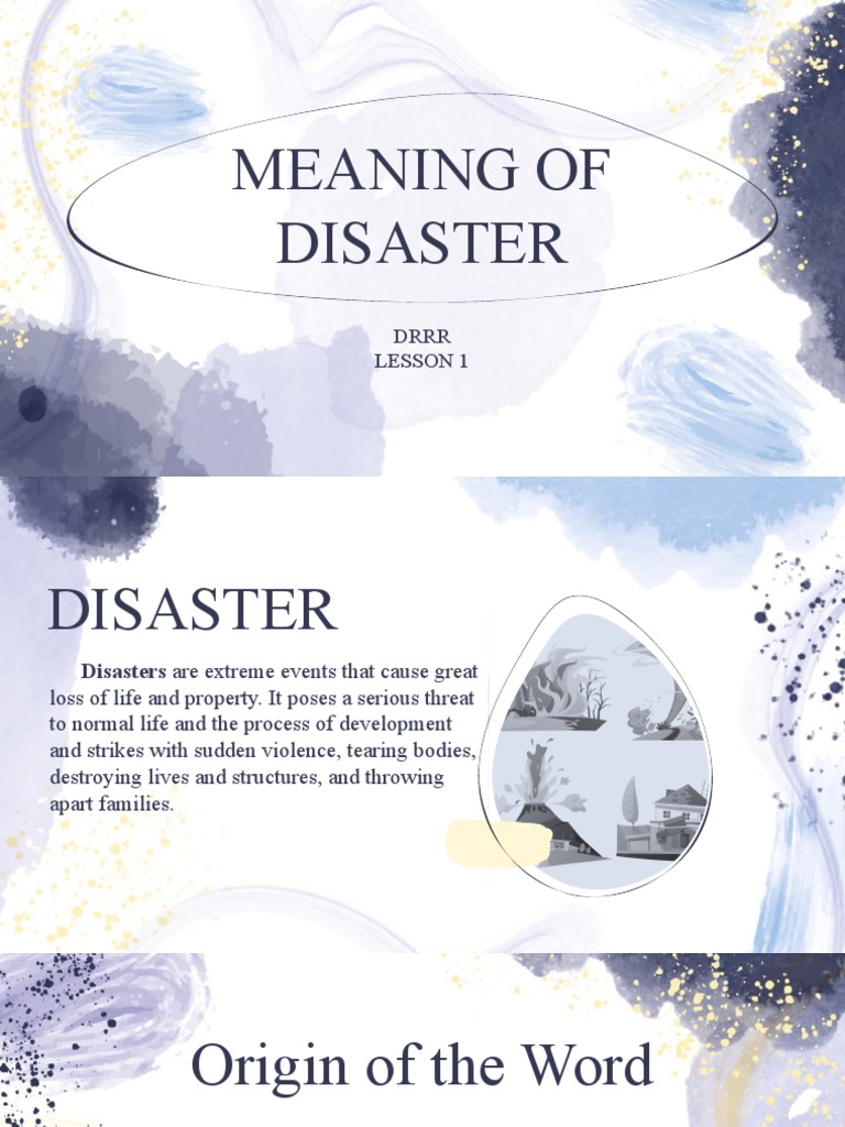 DRR Meaning of Disaster | PDF | Hazards | Natural Disasters