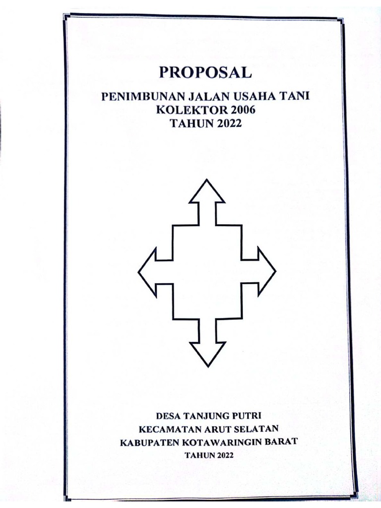 Proposal Jalan Usaha Tani | PDF