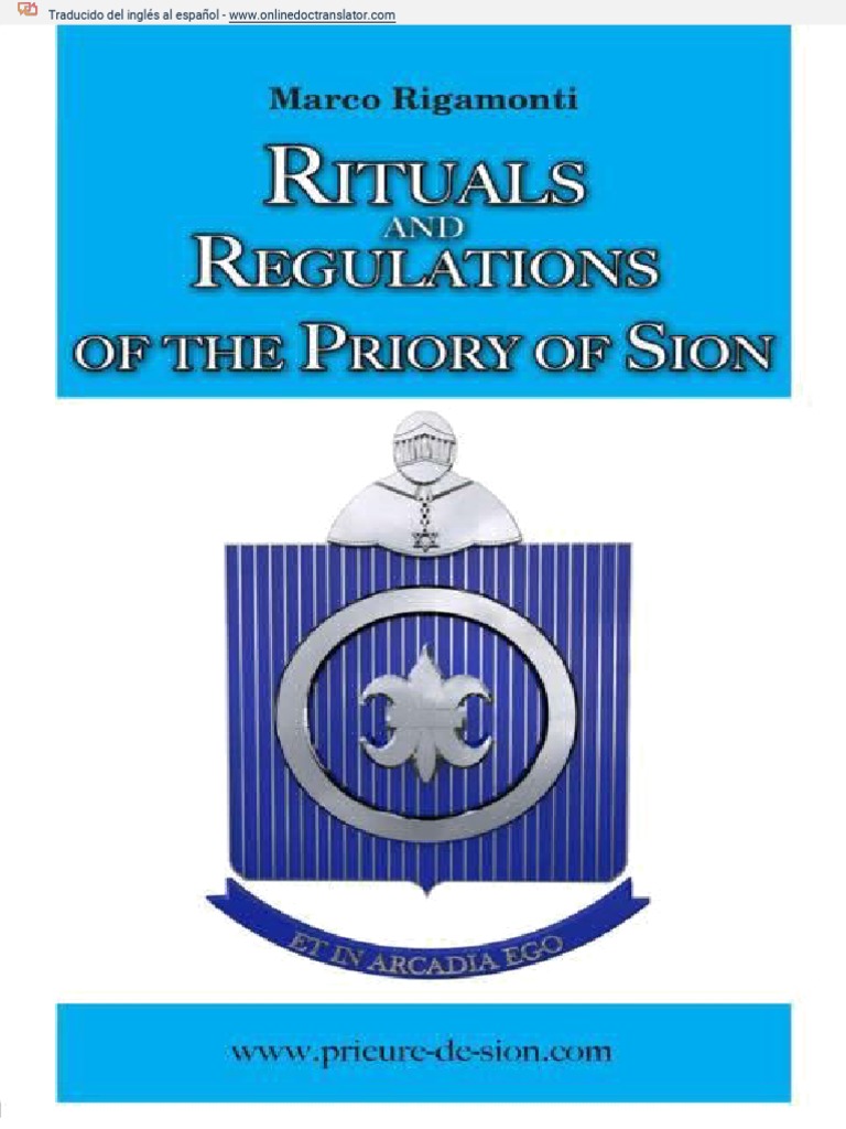 Rituals and Regulations of The Priory of Sion - En.es | PDF | Bautismo ...