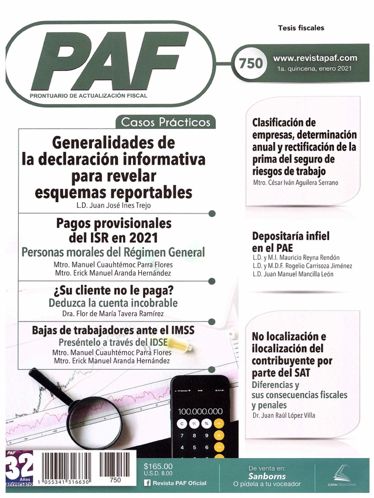 Revista PAF 1er Qna Enero 2021 | PDF