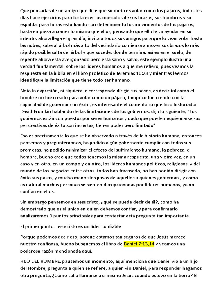 Jesucristo: El Líder Confiable y Abnegado | PDF | Jesús | Cristo (título)