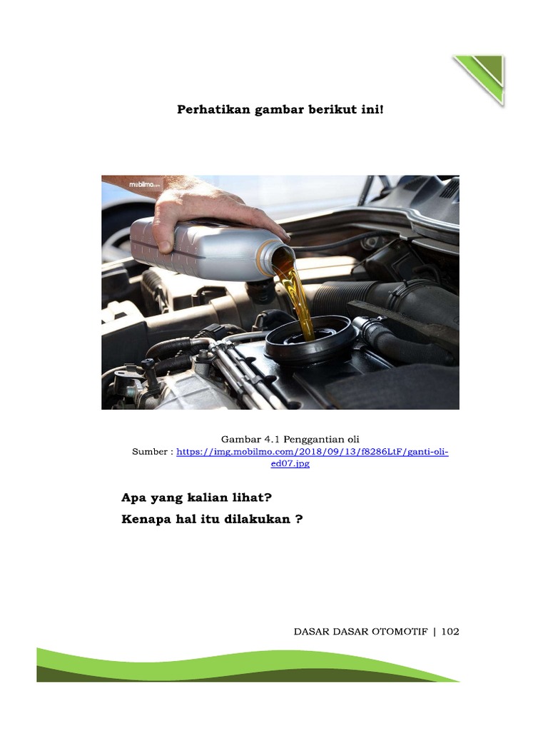 Dasar Pemeliharaan Otomotif | PDF