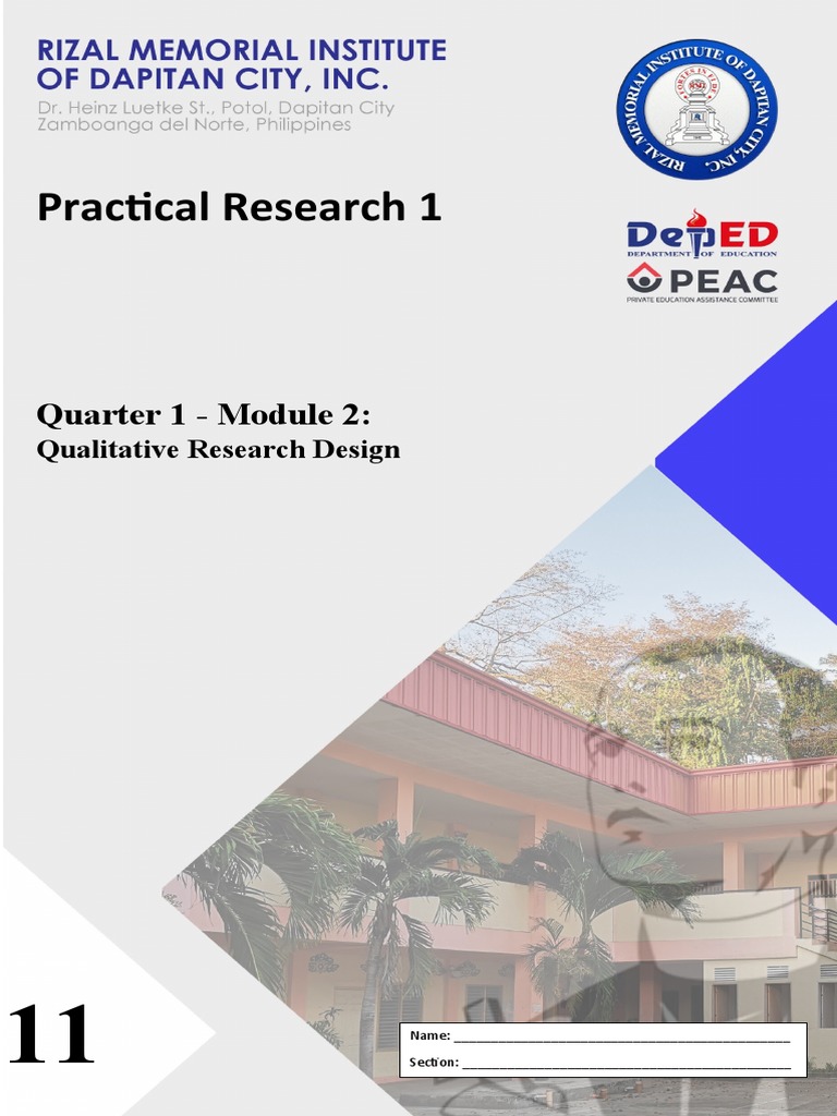 Practical Research 1 Week 2 3 1 | PDF | Qualitative Research | Ethnography