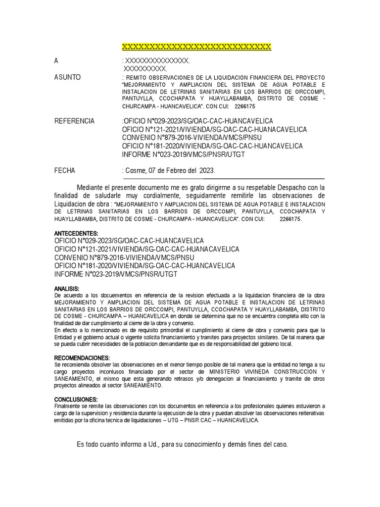 Inf e Obser de Liq Mvcs | PDF