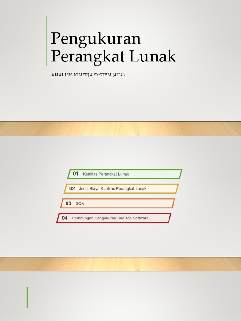 Pengukuran Kualitas Perangkat Lunak | PDF | Teknologi & Rekayasa