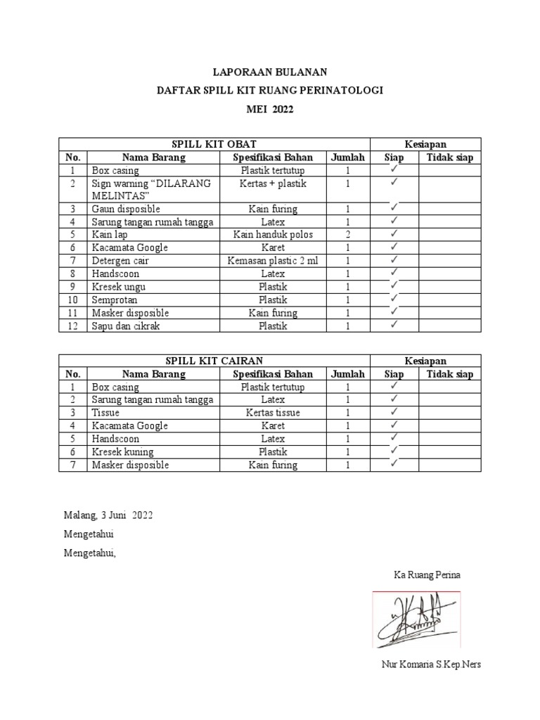 Laporan B3 Dan Spilkit MEI 2022 | PDF