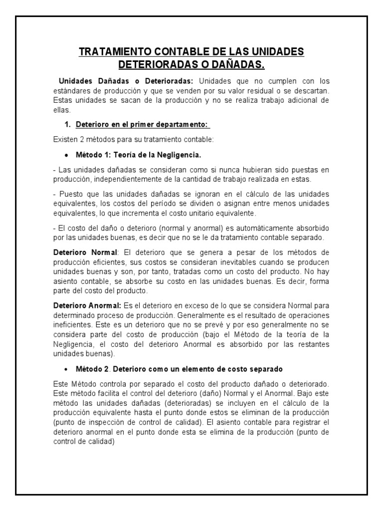 Ev1 Costos Parte Jesus | PDF | Inventario | Residuos