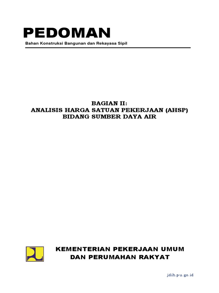 Lampiran Bagian II SDA-1-200 | PDF