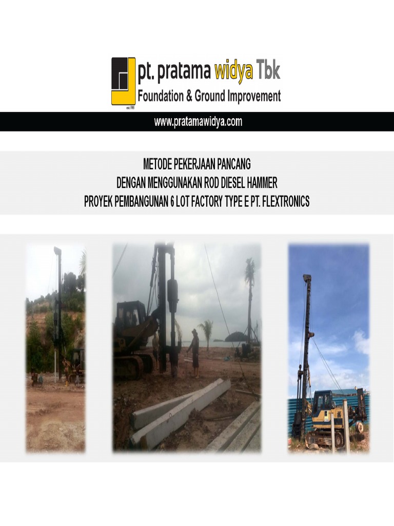 Metode Pemancangan Tiang Pancang Diesel | PDF