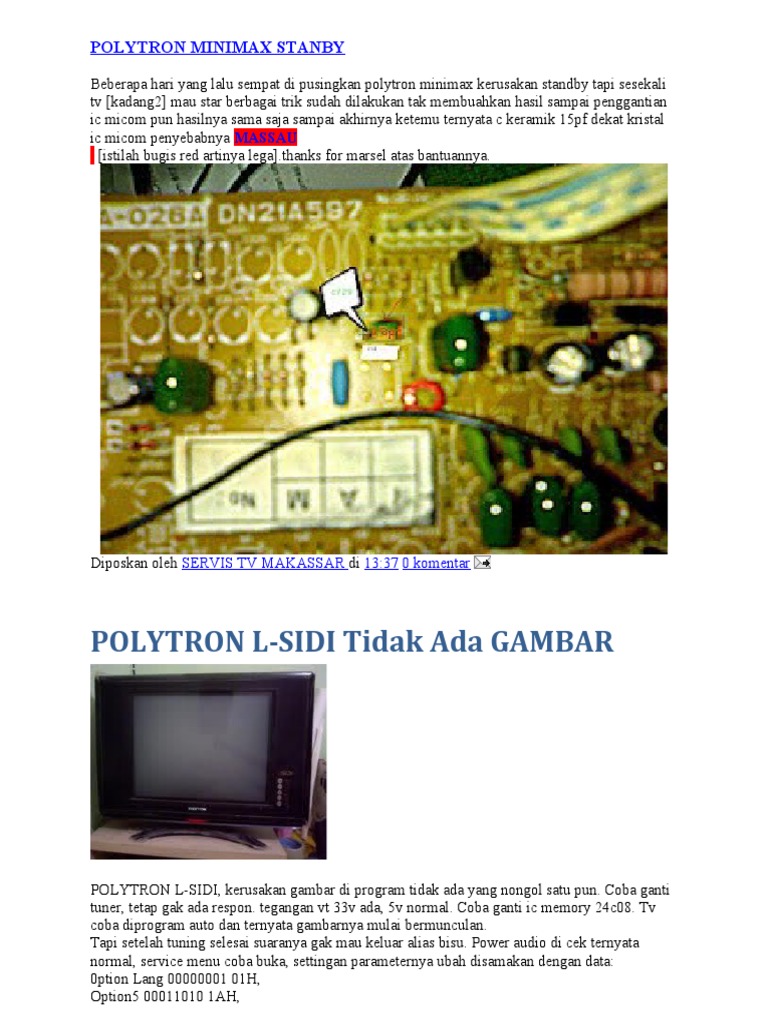 Polytron Minimax Stanby | PDF