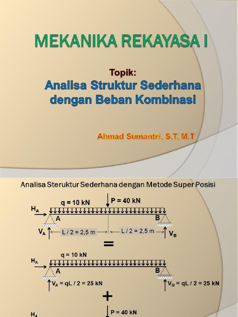 Analisa Struktur Balok Sederhana Dengan Beban Kombinasi Pdf 