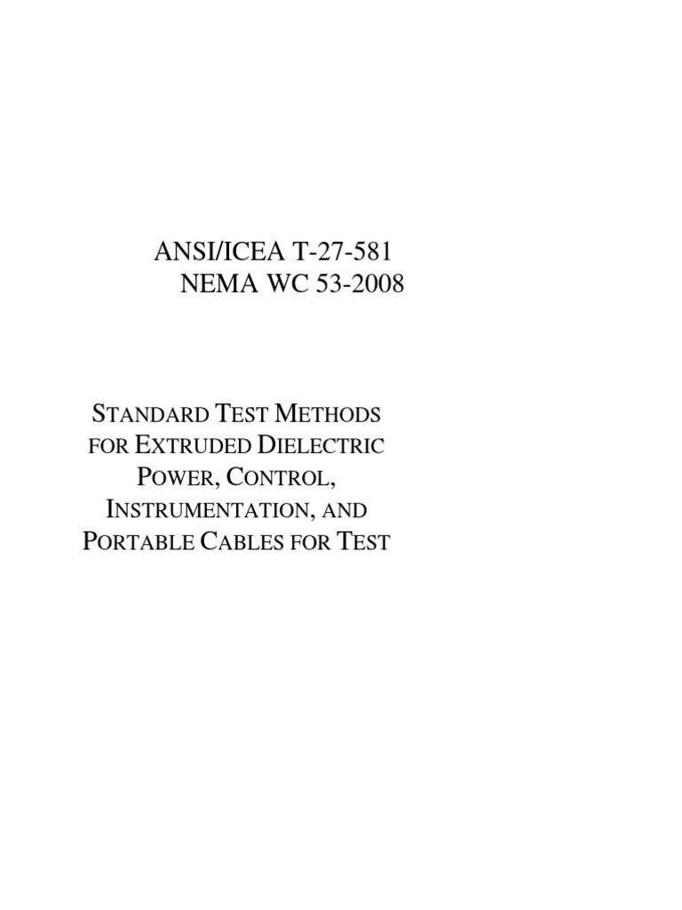 Nema WC-53 2008 | PDF | Electrical Resistance And Conductance ...