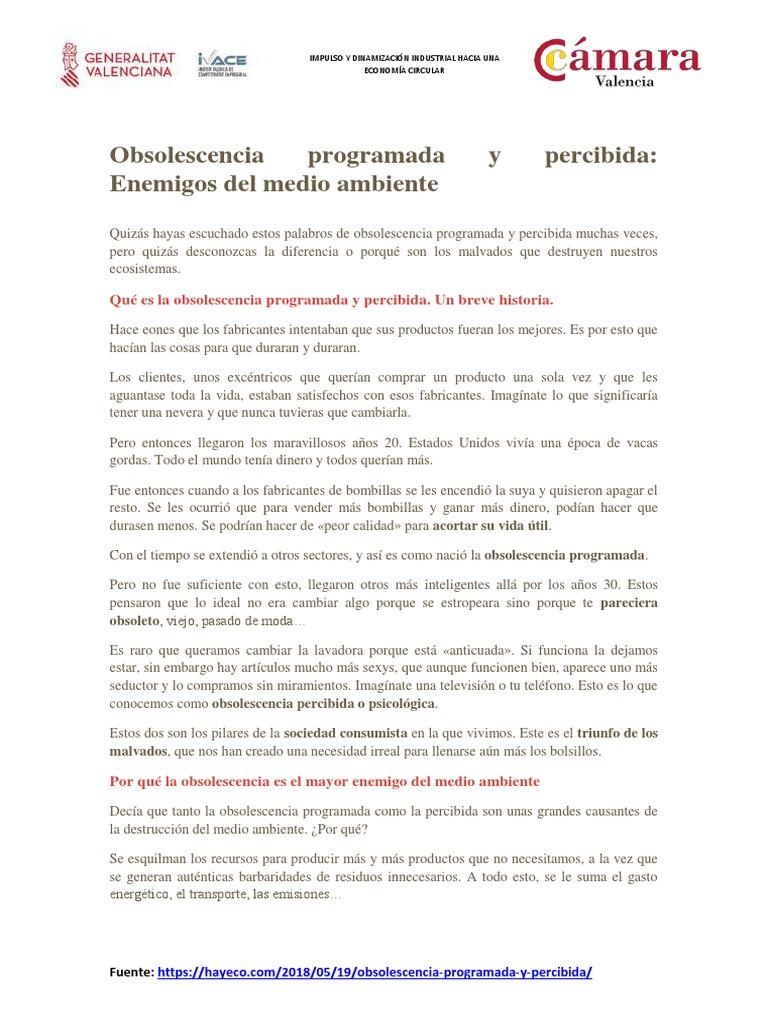 14 Obsolescencia Programada y Percibida | PDF