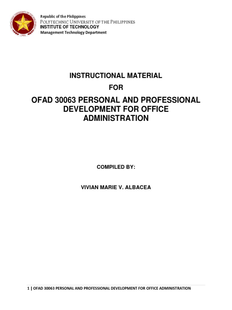 Personal Professional Development Module | PDF | Time Management ... Personal Professional Development Module | PDF | Time Management ...