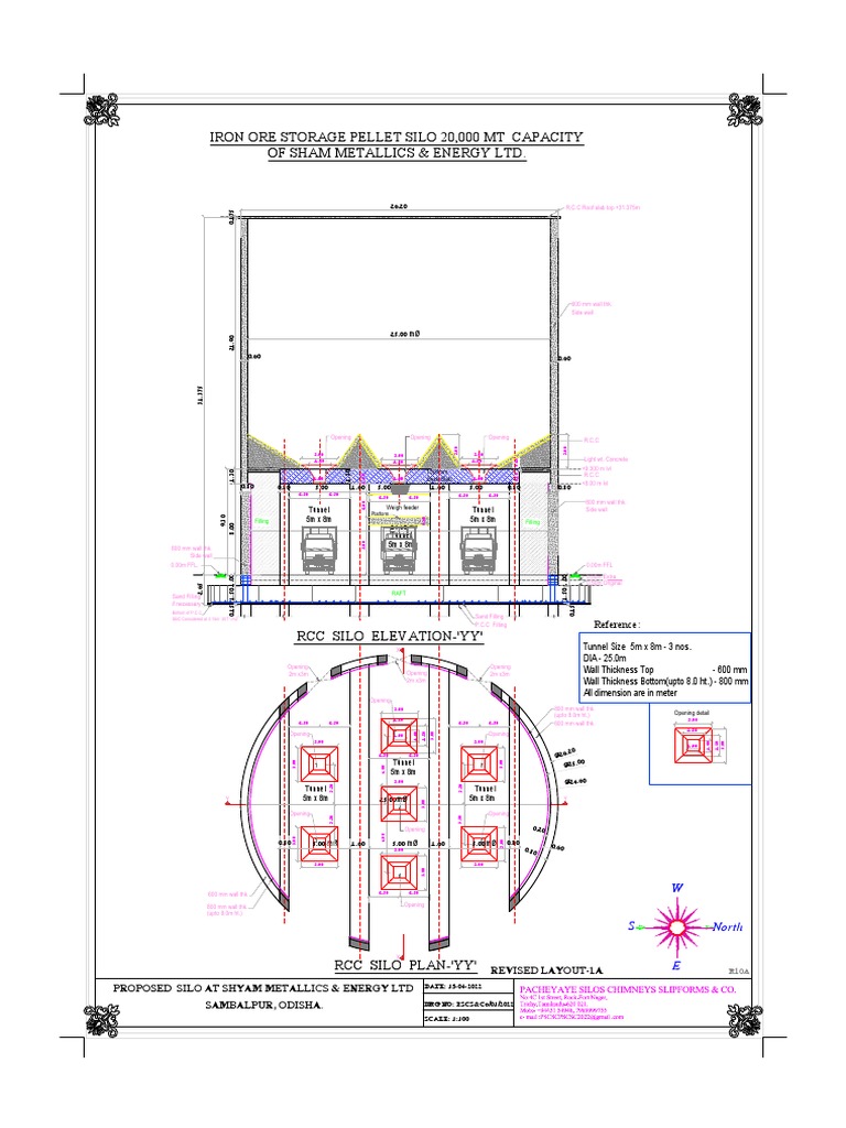 Only For Reference - Exisiting Silo Ga | PDF | Civil Engineering