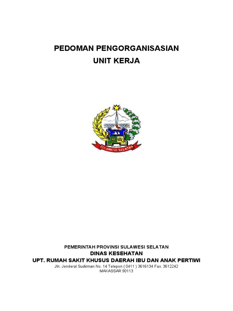 KPS 1b PEDOMAN PENGORGANISASIAN UNIT KERJA y | PDF