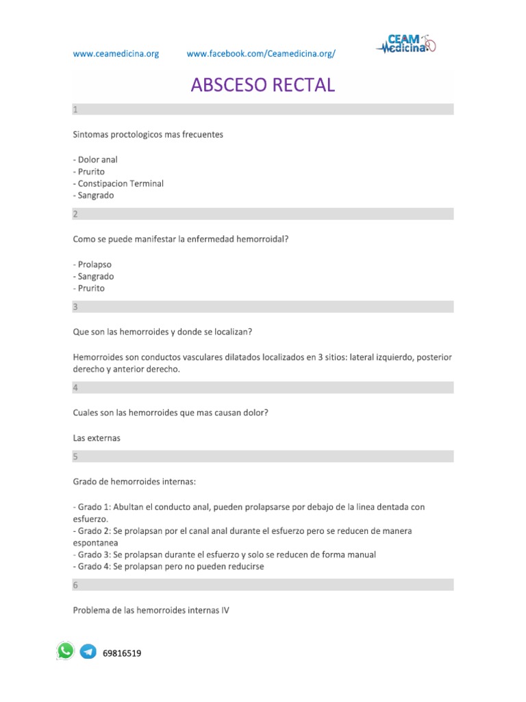 4 Absceso Rectal | PDF | Hemorroides | Pelvis