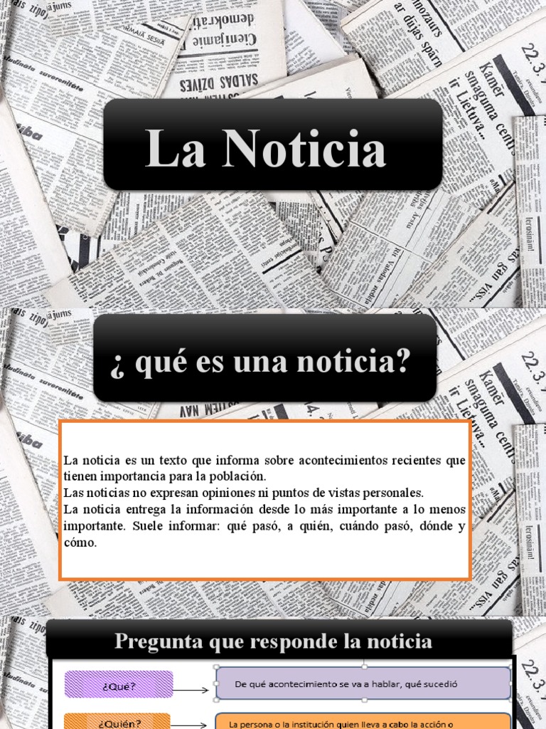 Estructura y características de una noticia | PDF | Negocios | Finanzas ...