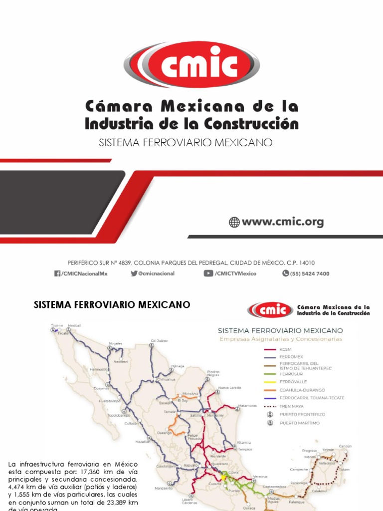 Sistema Ferroviario Mexicano | PDF | Infraestructura ferroviaria ...