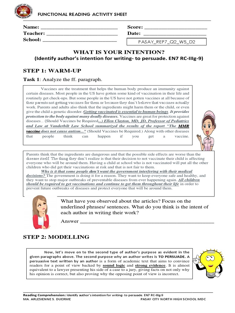 Reading Enhancement Program Q3 - W5 - 02 - Duerme | PDF | Logic | Cognition